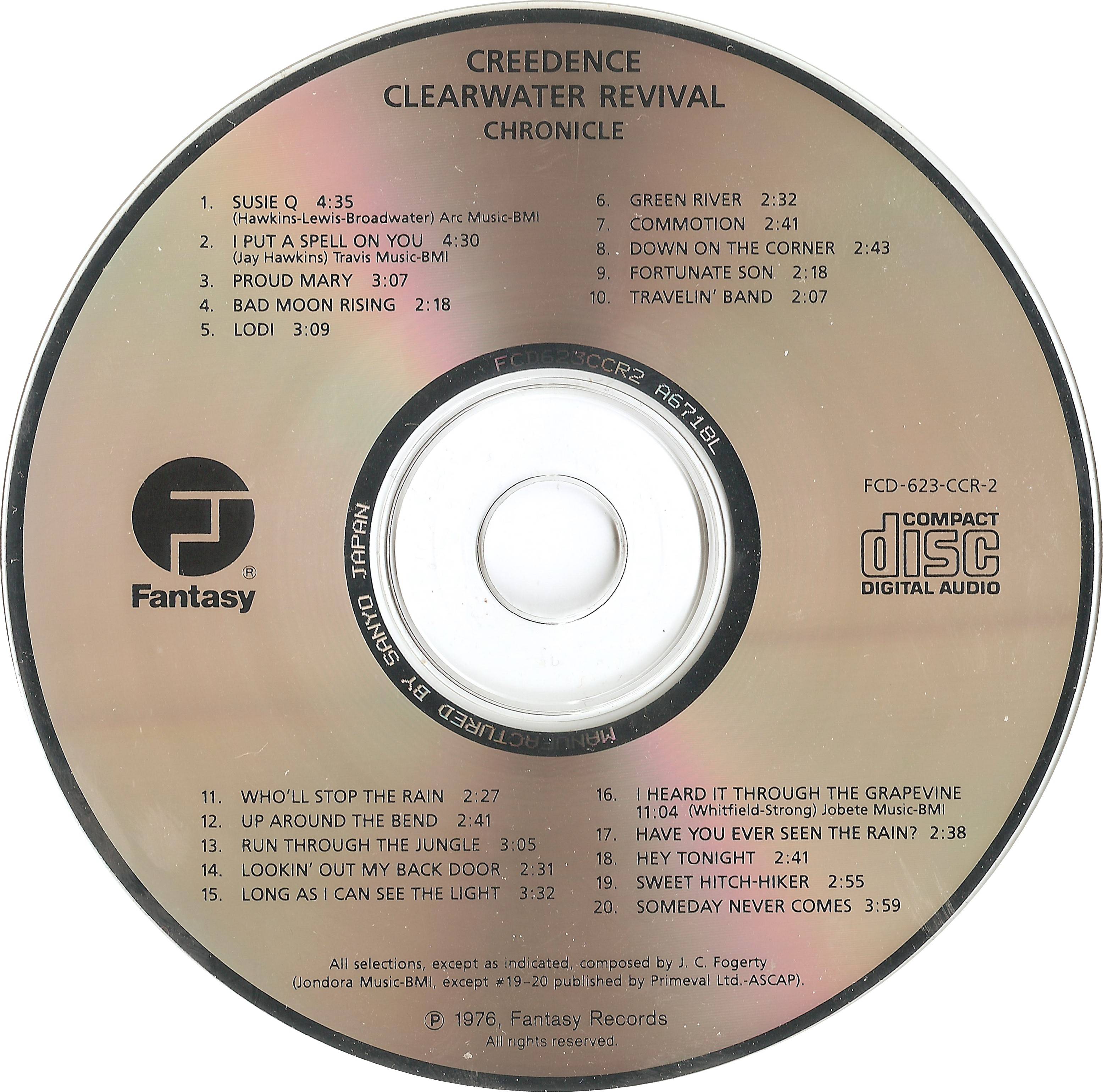 Creedence Clearwater Revival Chronicle : CD US | CD Covers | Cover ...